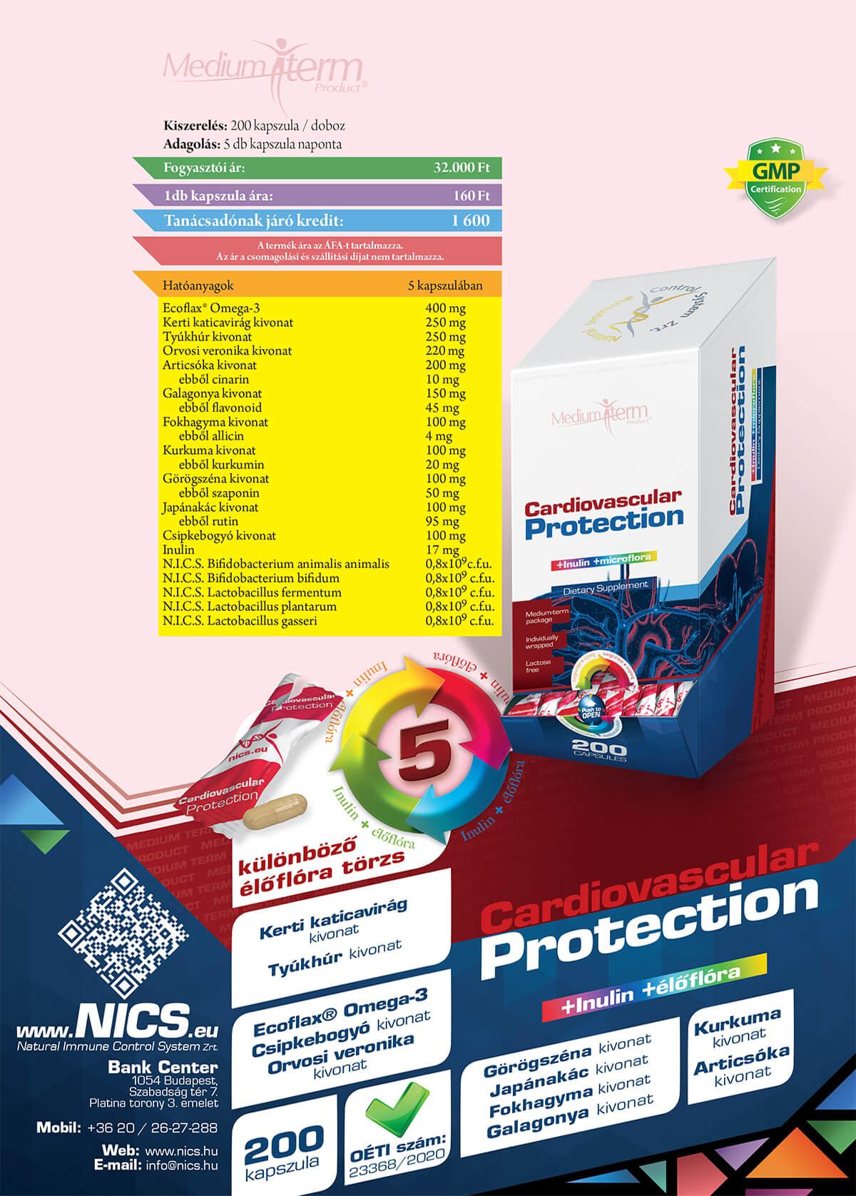 Cardiovascular Protection 200 db (17 komponens) - NICS Probiotikus ...
